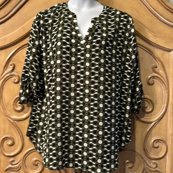 Cato | Tops | Nwt Cato Architectural Print Blouse | Poshmark